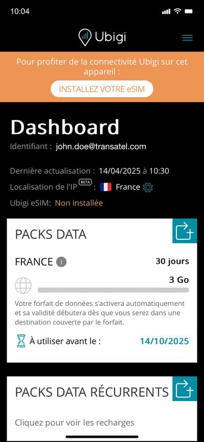 Prix des eSIM Ubigi : Code promo et Avis en 2025